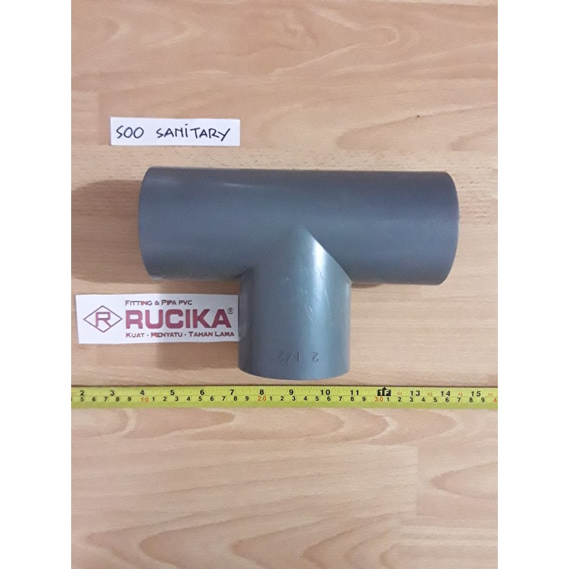 Tee AW 2 1/2" Inch Rucika PVC - Thick Plain Pipe T | Shopee Malaysia