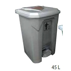 RAYACO Mobile Plastic Dustbin/Step-On Trash Bin/Tong Sampah Pijak (30L ...