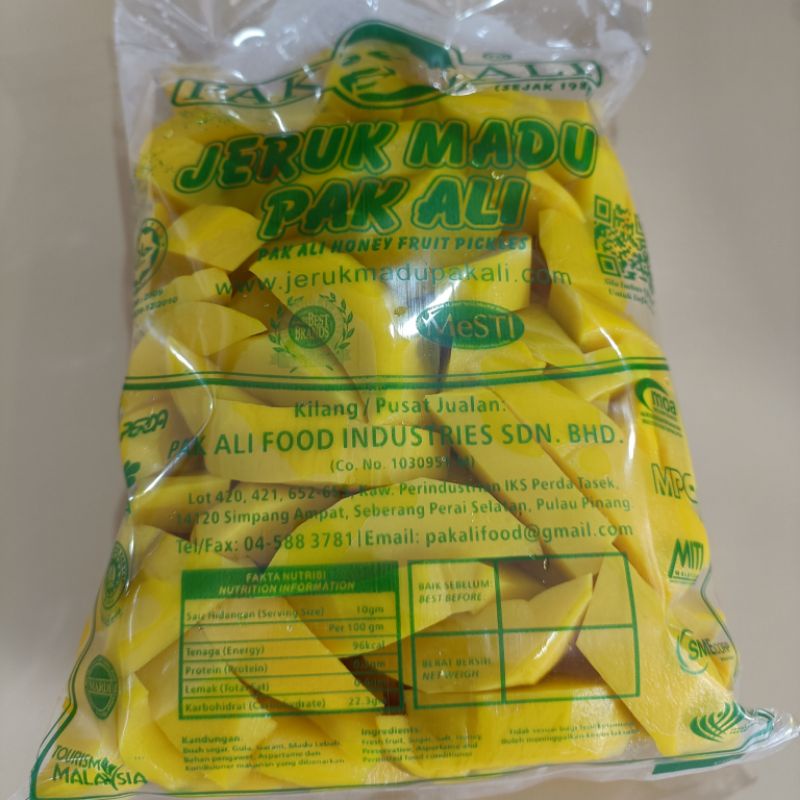500g/1KG Jeruk Mangga Kuning / Jeruk Madu Pak Ali Original Penang ...