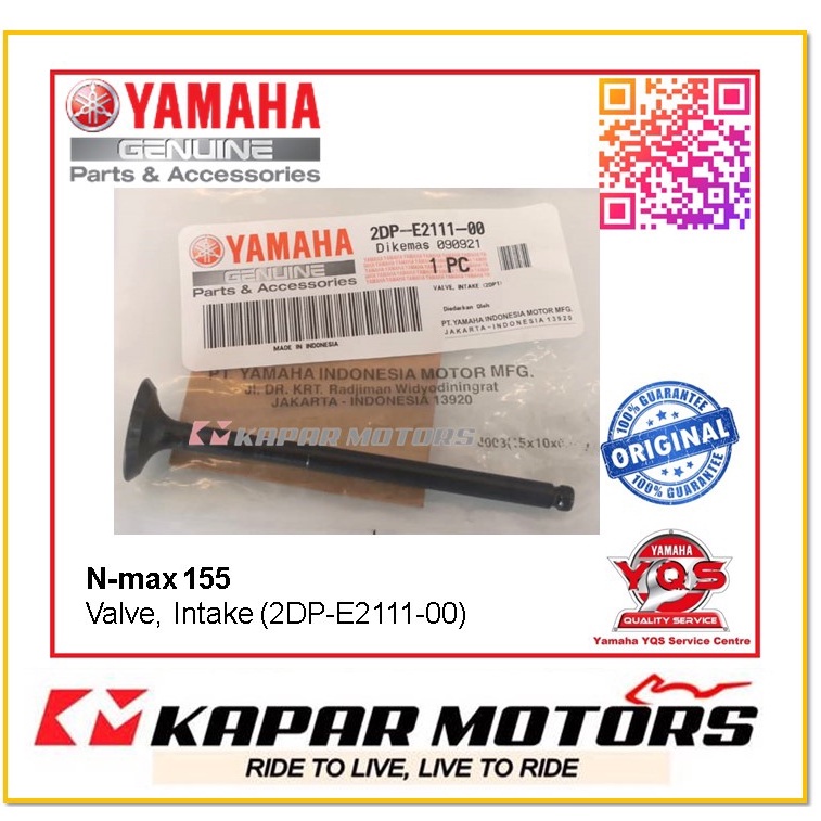 [100% Original HLY] NMAX N MAX NVX 155 AEROX NVX VALVE INTAKE VALVE ...