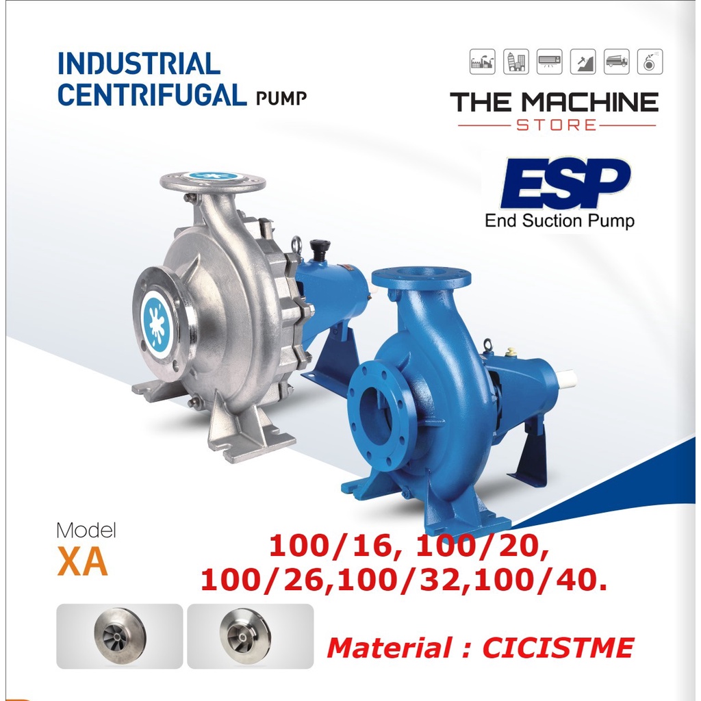 ESP End Suction Pump Centrifugal Pump (5'' x 4'') 100/16 100/20 100/26 ...