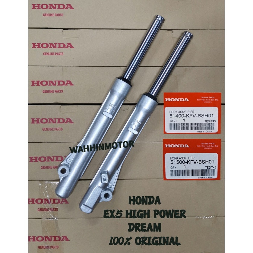 100% ORIGINAL BSH HONDA EX5 HIGH POWER EX5 DREAM FRONT FORK DAMPER ASSY ORI KFV SUSPENSION SHOCK ...
