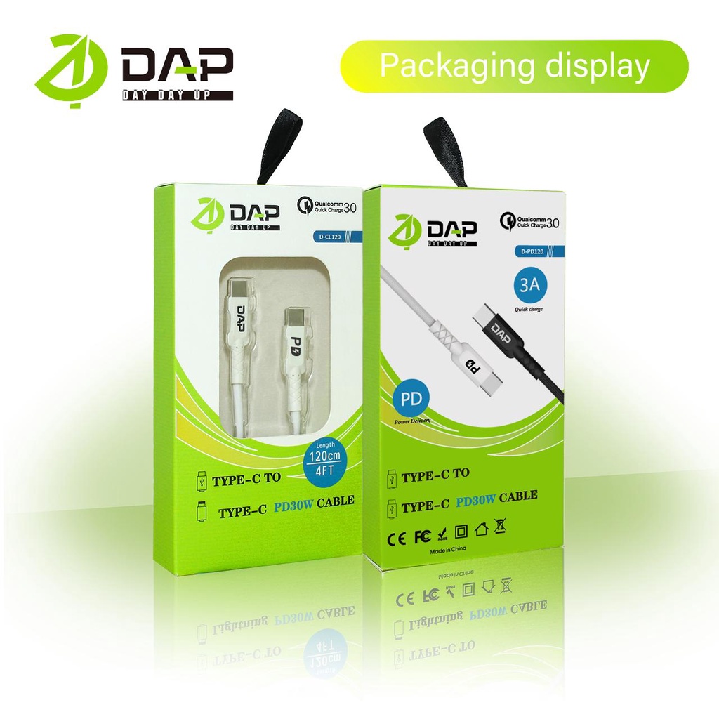 (DAP) Data CABLE Model D-PD120 Type C to Type C DAP Power Delivery Type ...