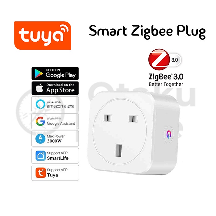 Smart Plug Zigbee Tuya Switch Timer Plug Smart Switch 20A | Shopee Malaysia