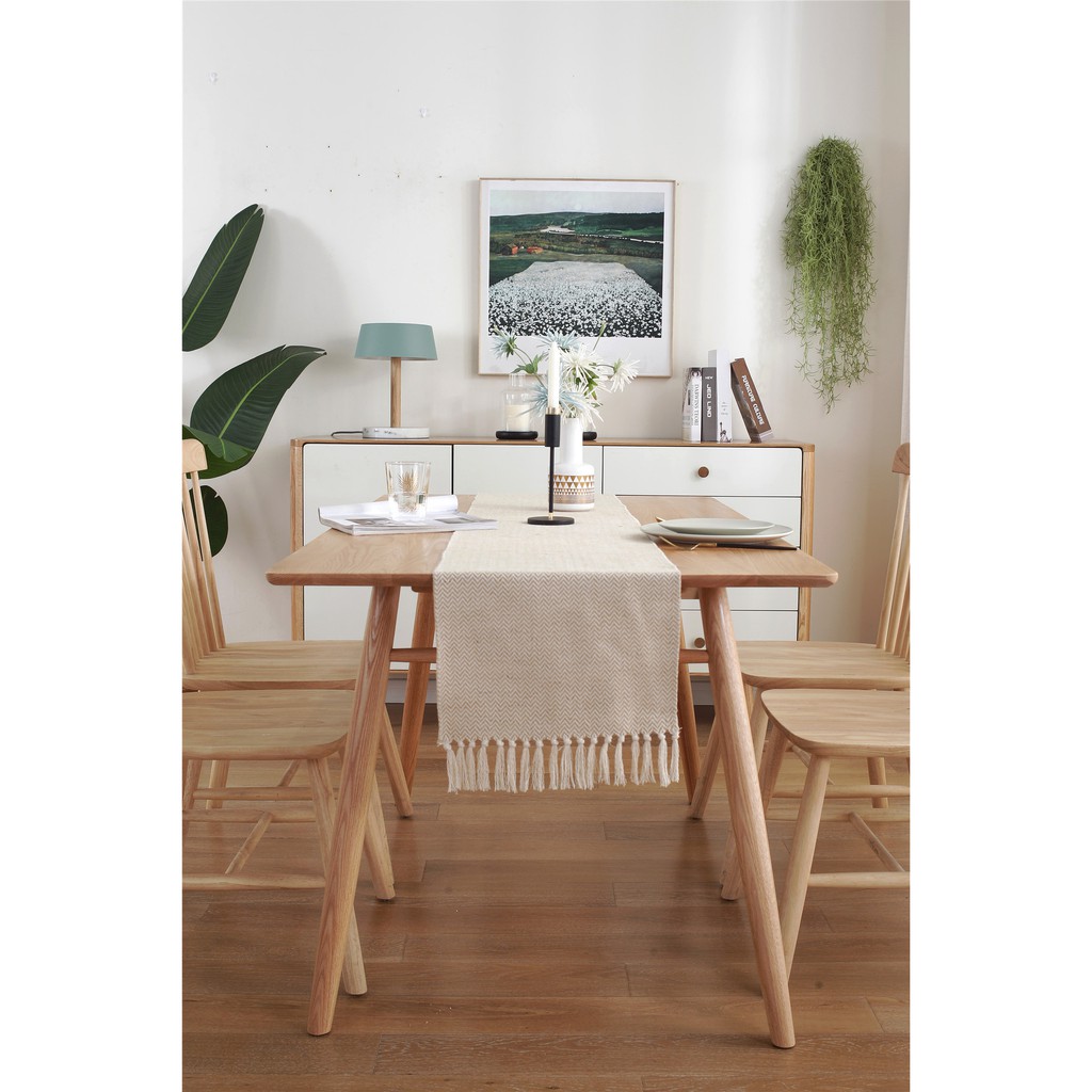 HDS Muji Style Table Runner 👹 INS Minimalist Handmade Cotton Linen ...