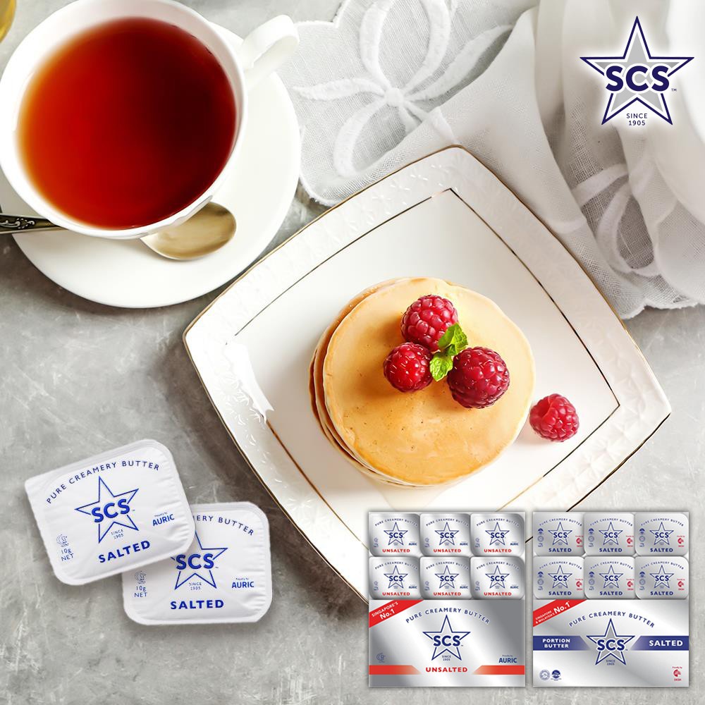 SCS Pure Creamery Salted/Unsalted Butter Margarine 10g x 12pcs Jam ...