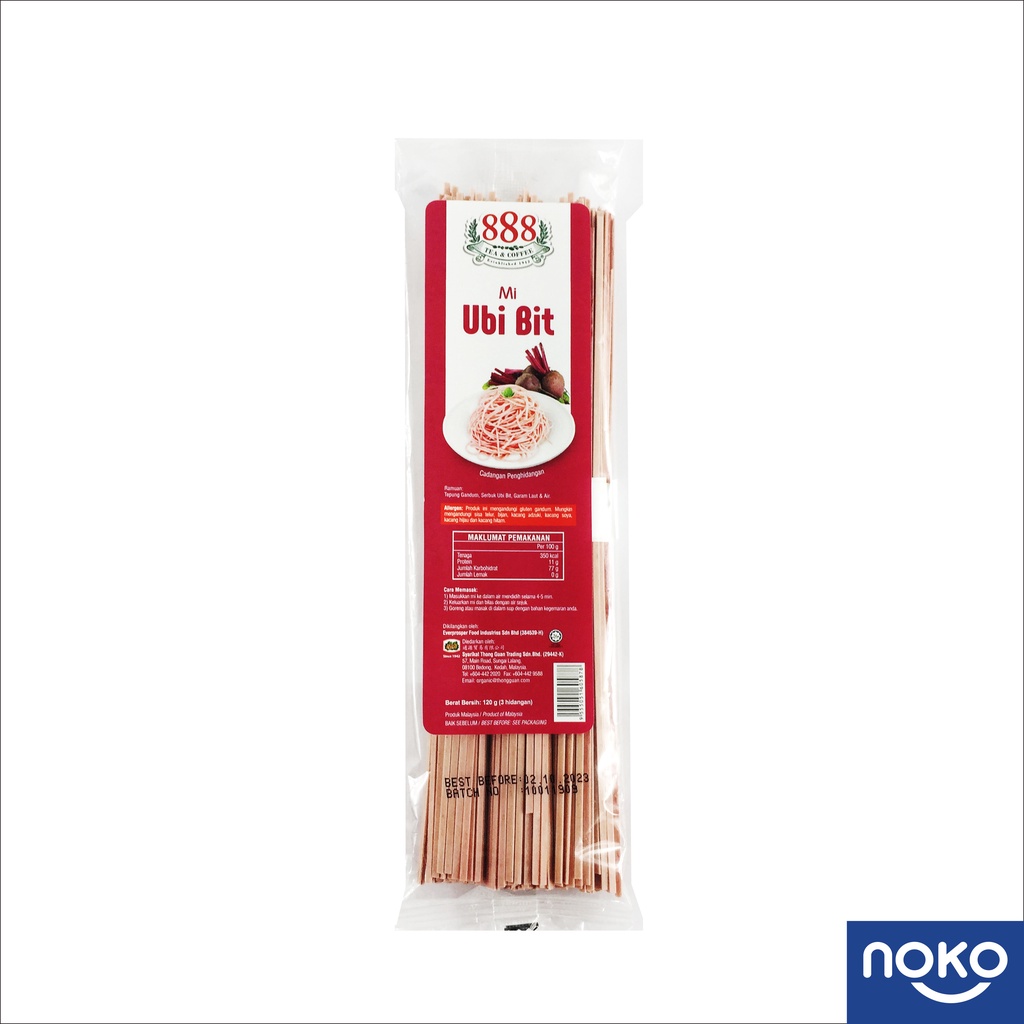 888 Natural Beetroot Stick Noodle (120g) | Shopee Malaysia