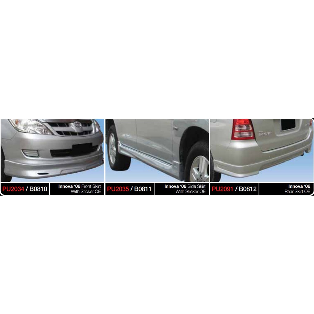 Toyota innova 2006 2007 2008 OEM bodykit body kit front side rear skirt ...
