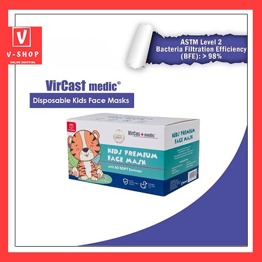 50pcs Vircast Medic Disposable Kids Face Mask(kids) | Shopee Malaysia