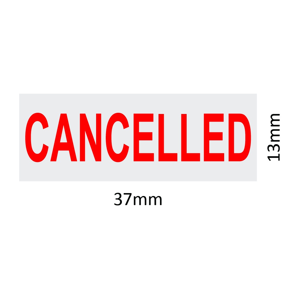 E05 CANCELLED Colop Printer 20 Ready Made Stock Rubber Stamp Chop Self ...