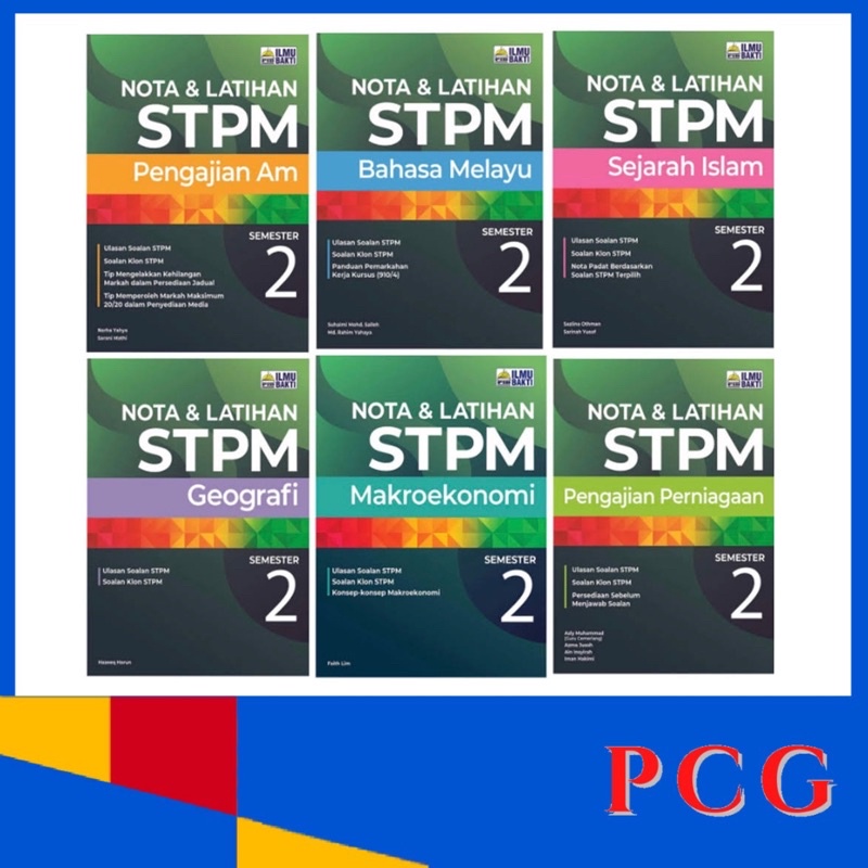 Nota&Latihan STPM (Semester 2) ILMU BAKTI BM Geografi Makroekonomi Pengajian Am Sejarah Islam ...