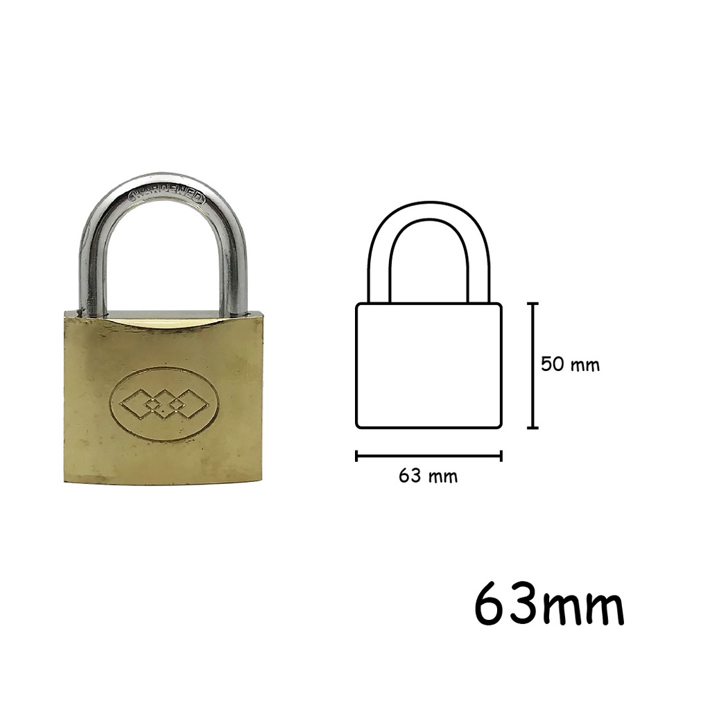 NTT DIY 20/25/32/38/50/63mm Copper Door Lock Luggage Case Mini Padlock ...