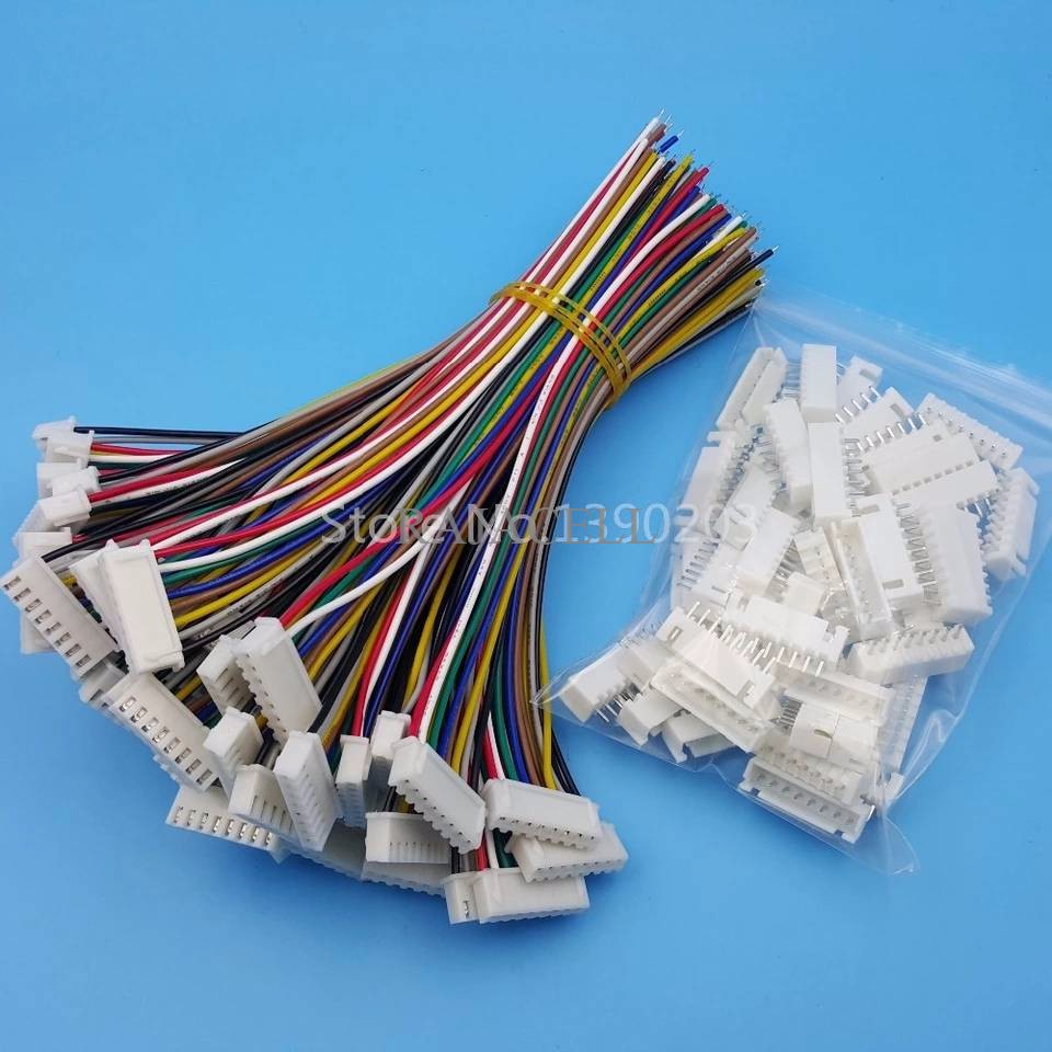 8pin Pcb Socket Connector Hx Pitch 2 54mm Single Head 15cm Awg Cable