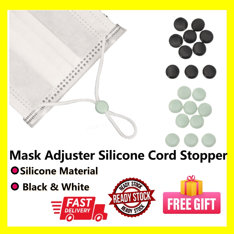 [READY STOCK] Face Mask Ear Loop Flat Round Stopper Adjuster Mask ...