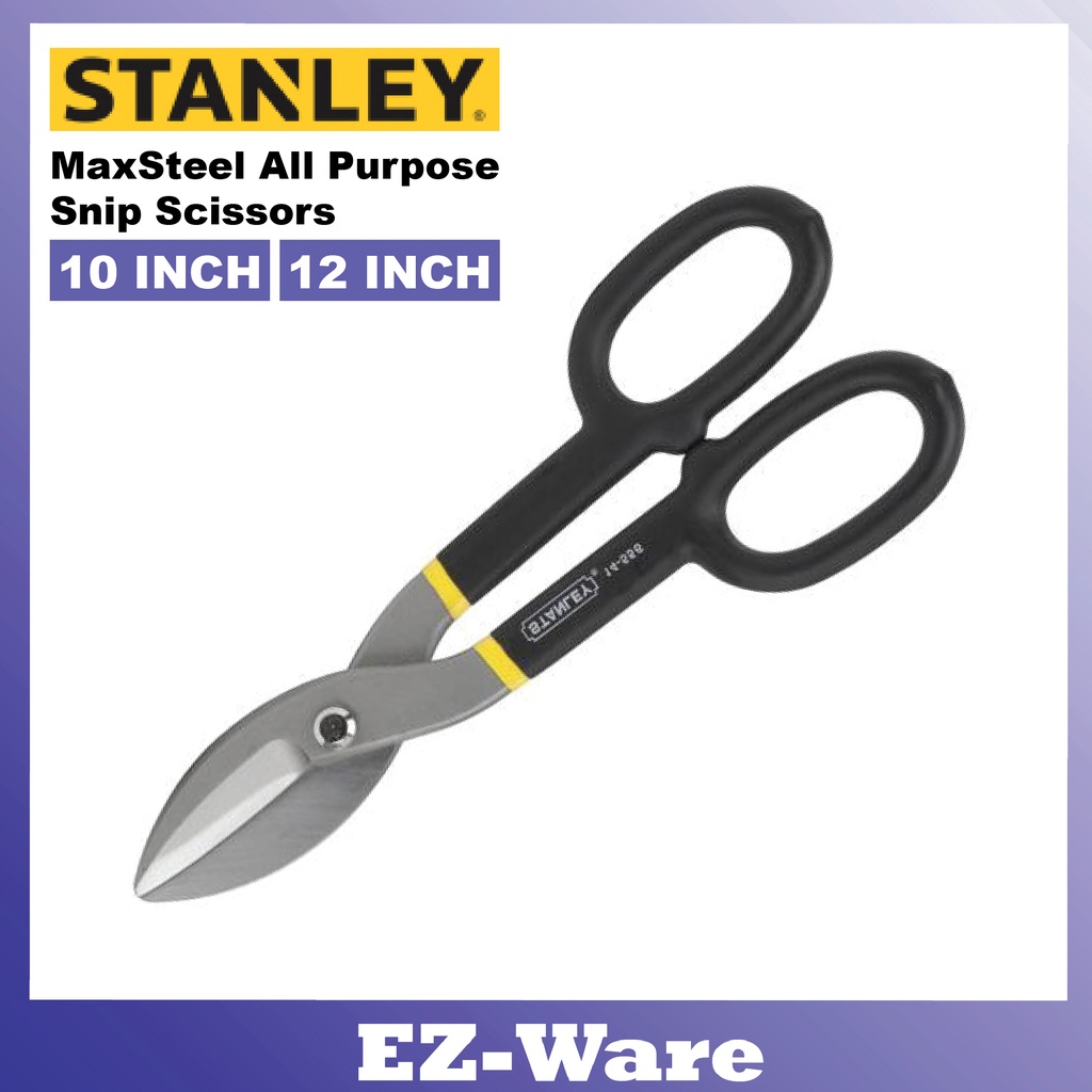 Stanley10" / 12" MaxSteel All Purpose Snip 14-556/14-558 | Shopee Malaysia