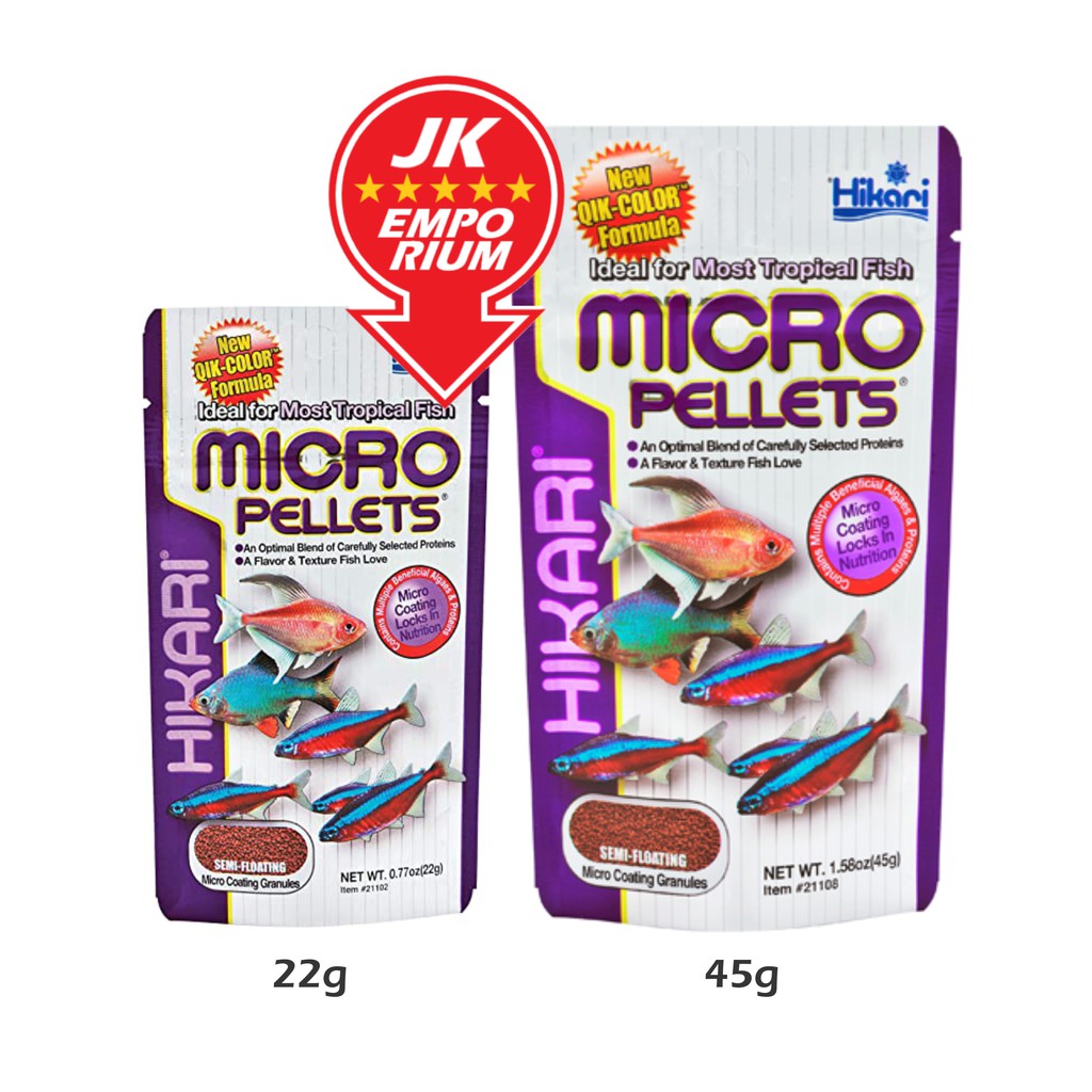 Hikari Micro Pellets 22g 45g Tropical Fish Food | Shopee Malaysia