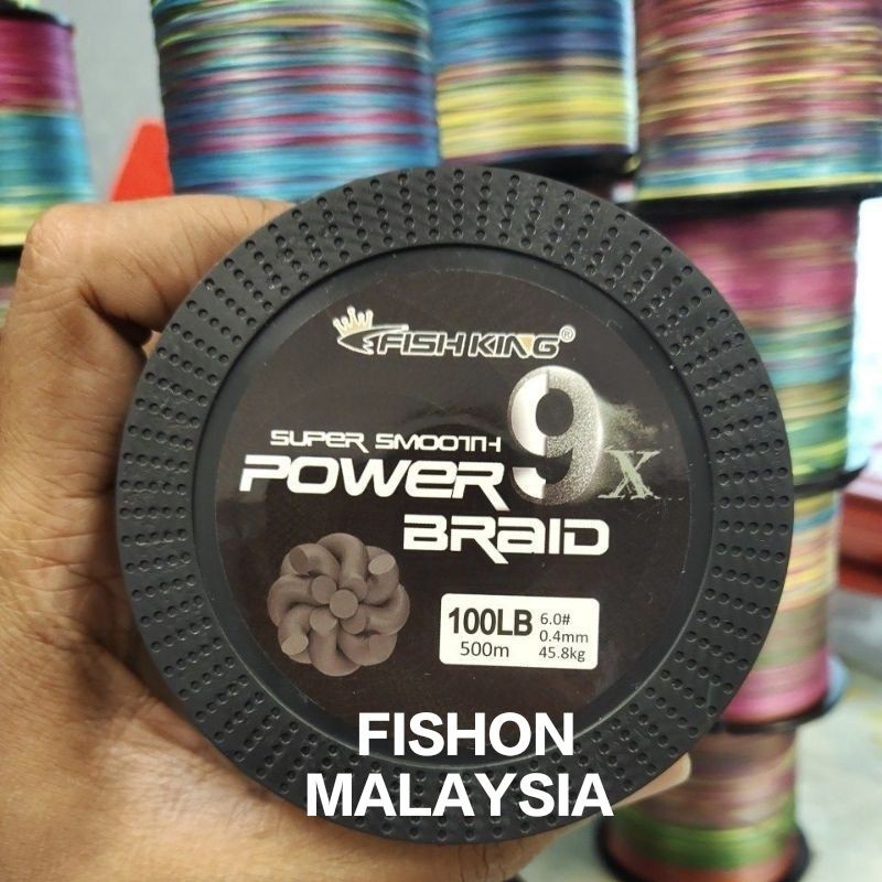 🇲🇾 Tali benang power 9x sulam braid braided fishing line untuk cast jauh kuat padu halus braid ...