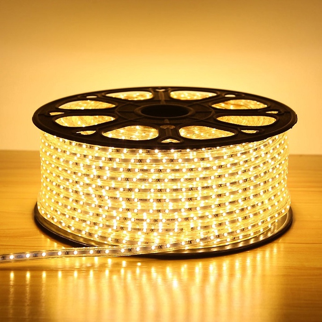 Double yellow led strip 2835 copper wire led circuit covered with ...