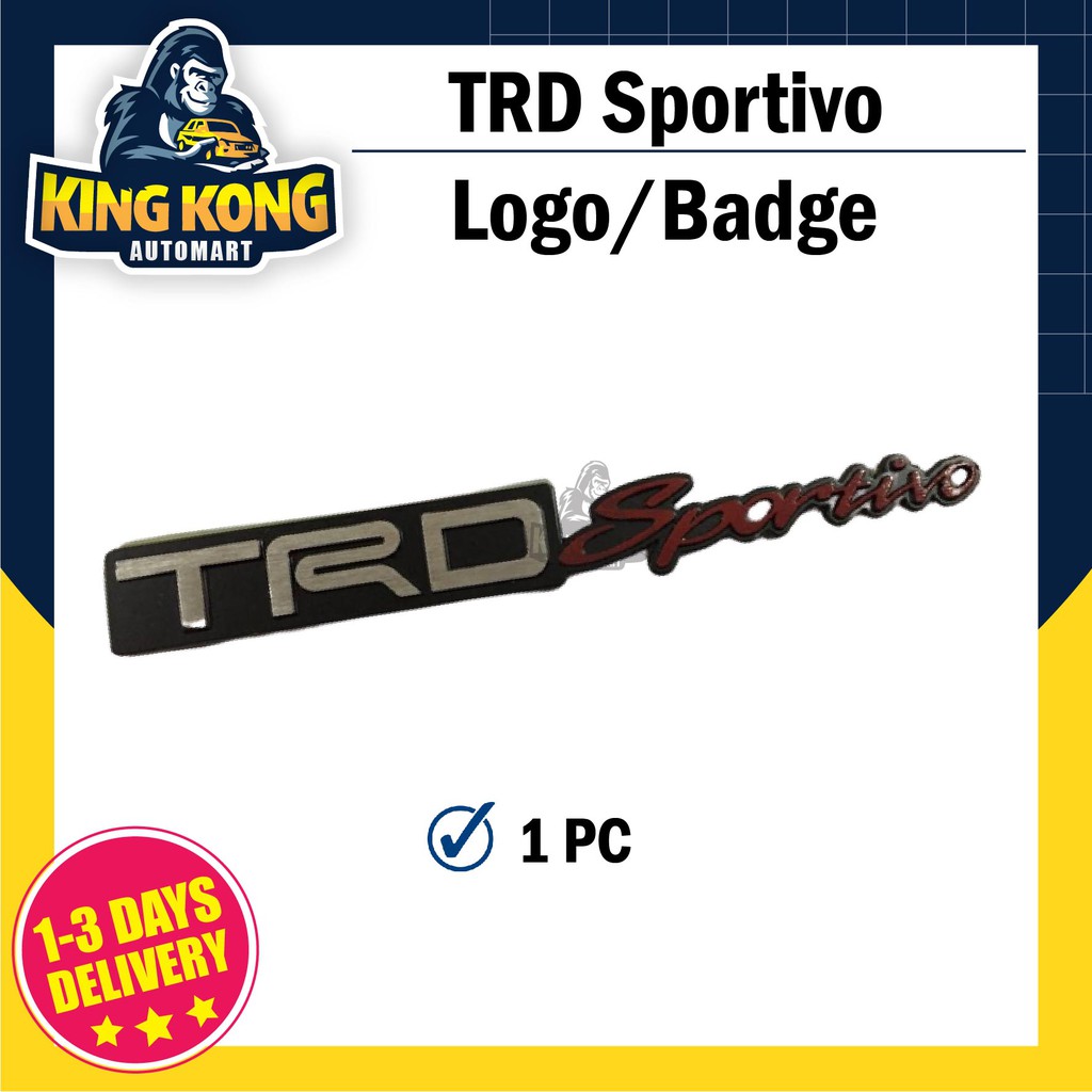 TOYOTA TRD Sportivo Rear Boot Logo Emblem Badge For Vios NCP93 NCP150 ...