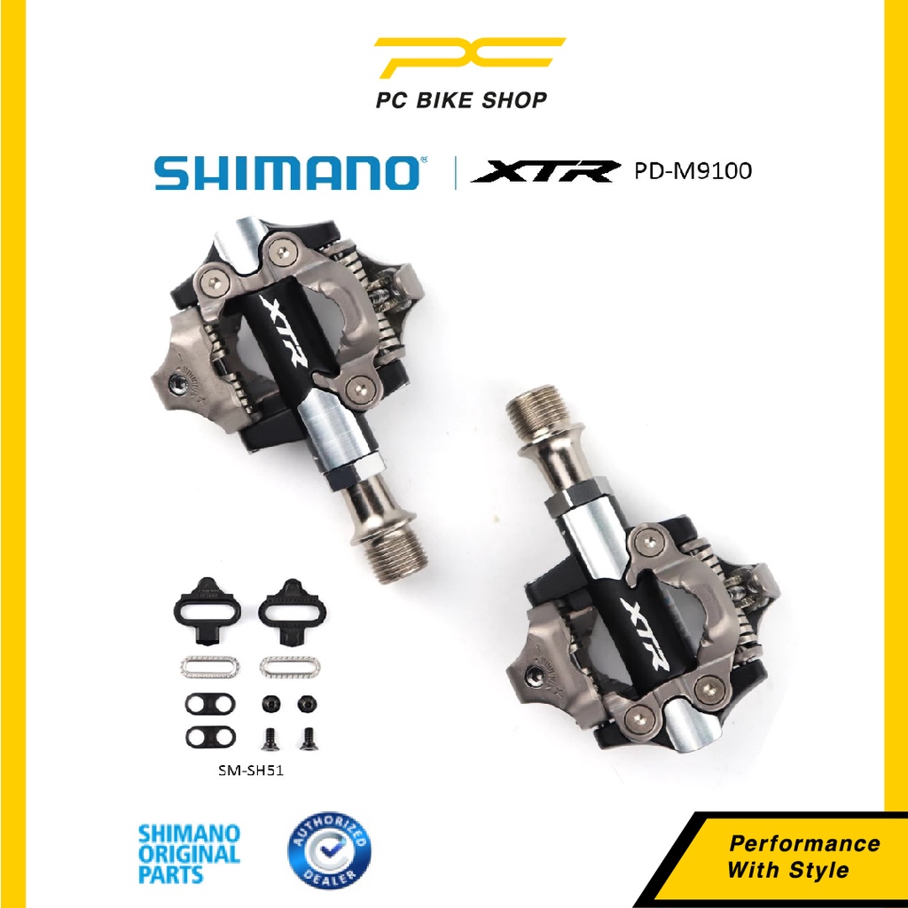 Shimano XTR MTB PD-M9100 Clipless XC Race Pedal & Cleats | Shopee Malaysia