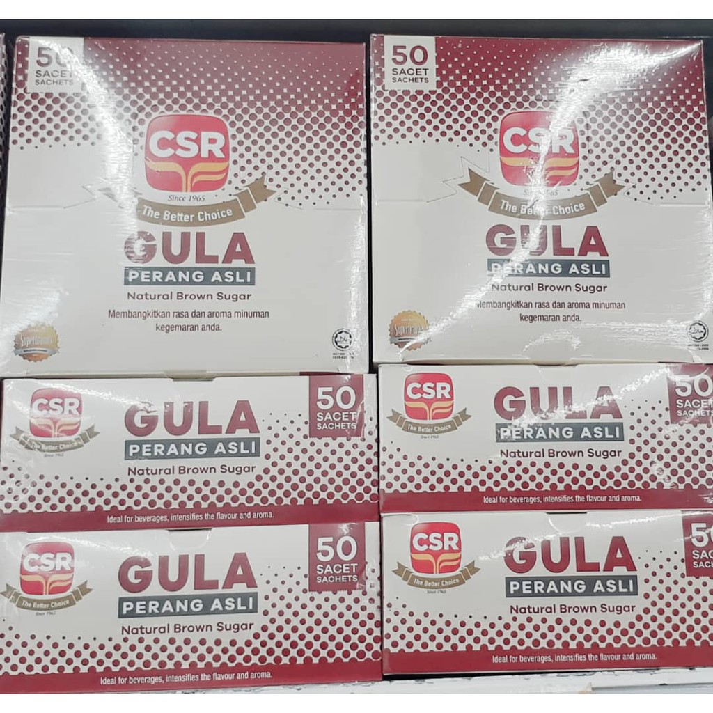 Gula Perang Asli CSR Sachet 50s x 5g | Shopee Malaysia