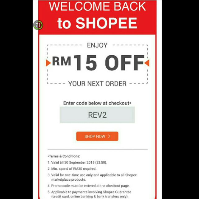 EXPIRED. RM15 Off. Check out now! | Shopee Malaysia