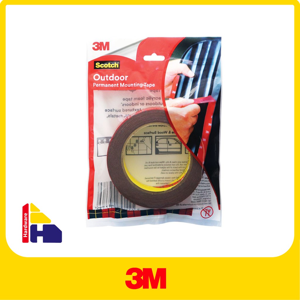 3M 710-S12 Scotch Outdoor Permanent Double-Sided Tape (1.5M & 7M ...