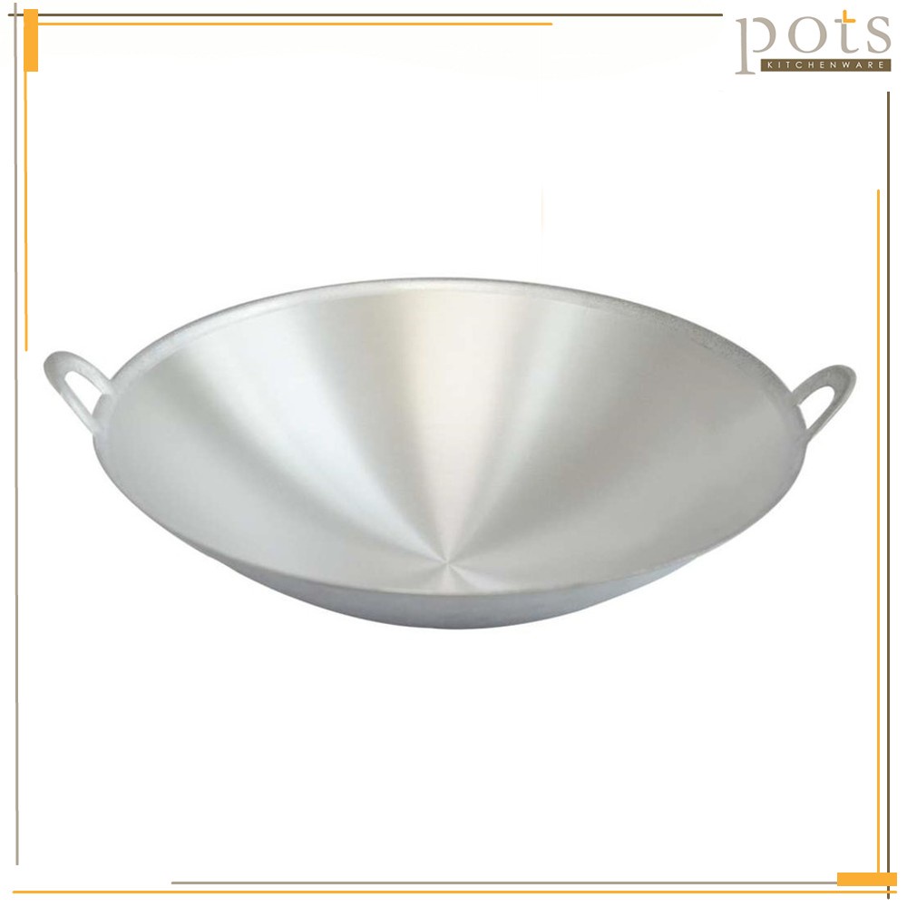 E-Central Aluminum Double Handle Wok Kuali Aluminium Berkilat (8inch ...