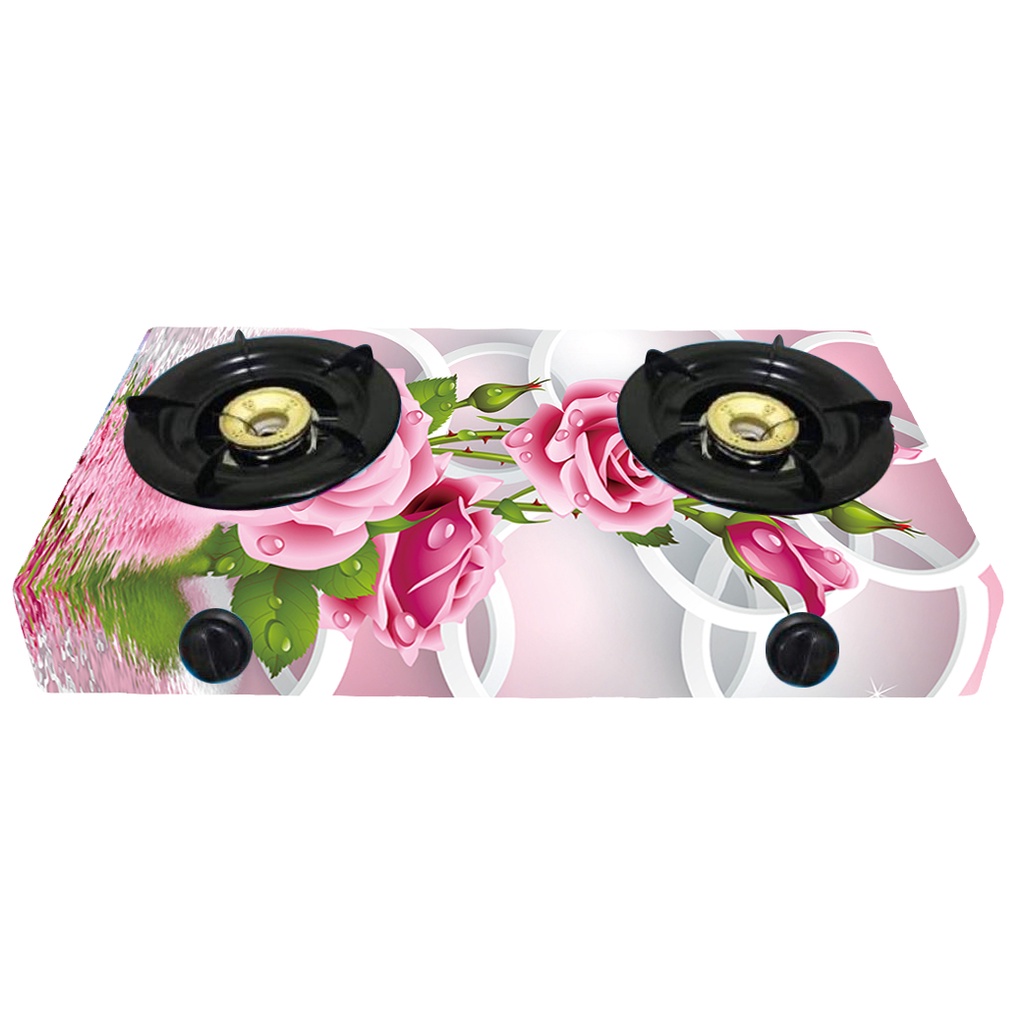 2 burner stove Sticker with ring rose motif | Shopee Malaysia