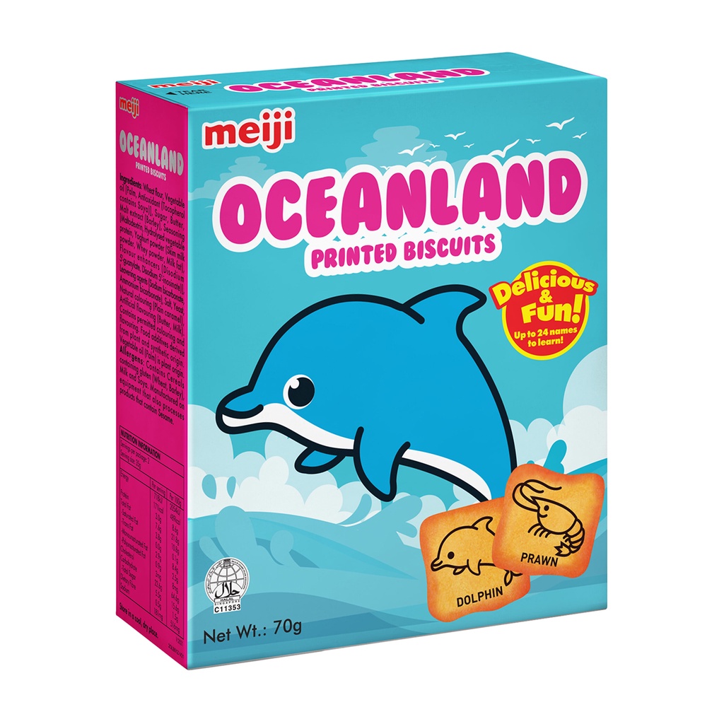 Meiji Land Printed Biscuits (Pandaland/ Oceanland/ Dinoland/ Zooland ...