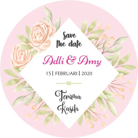 🔥 BUY 50 FREE 2🔥 [Ready Stock] Stiker Doorgift, Goodies, Sticker Custom ...