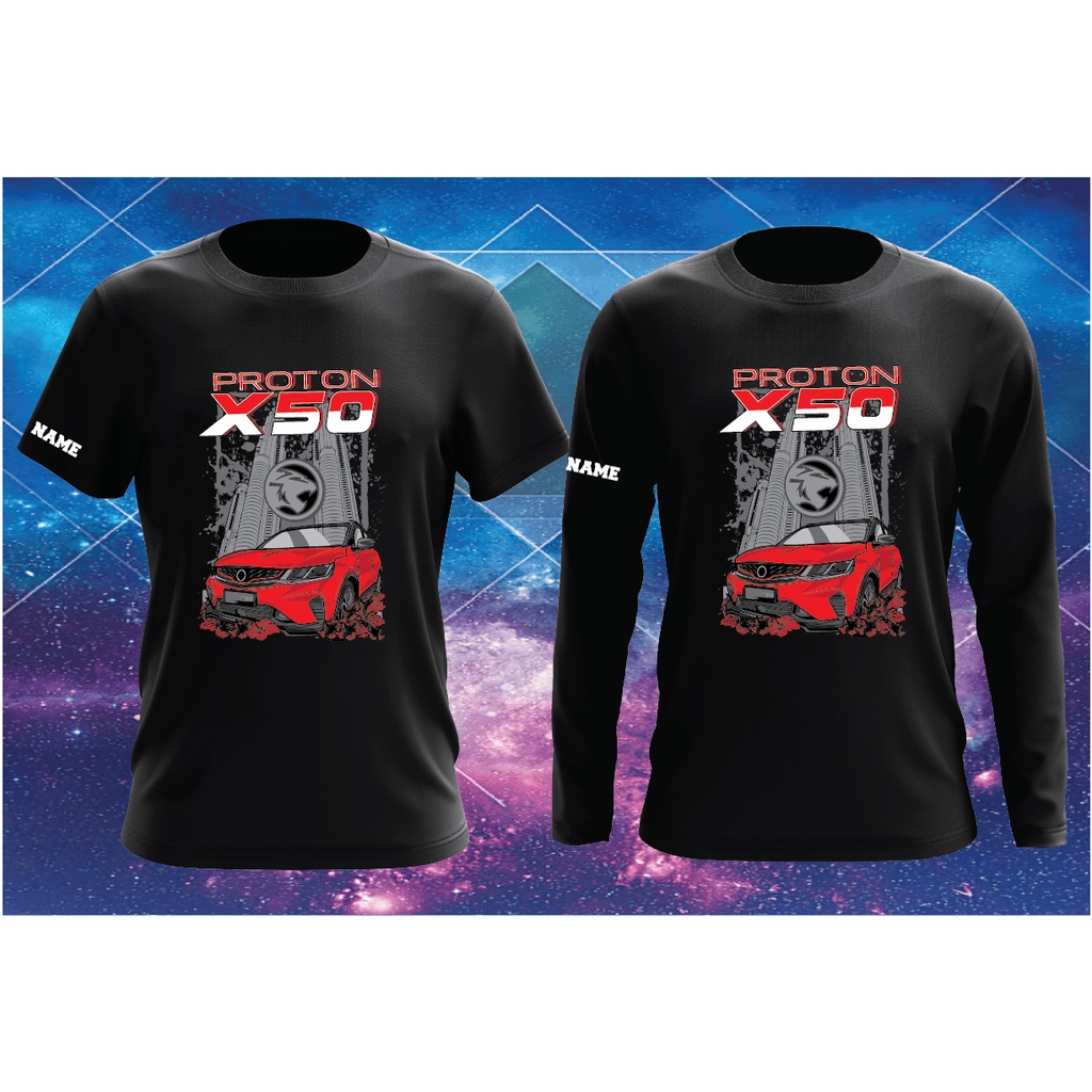 Microfiber Jersey PROTON X50 T-Shirt FREE!! Custom Name | PERCUMA ...