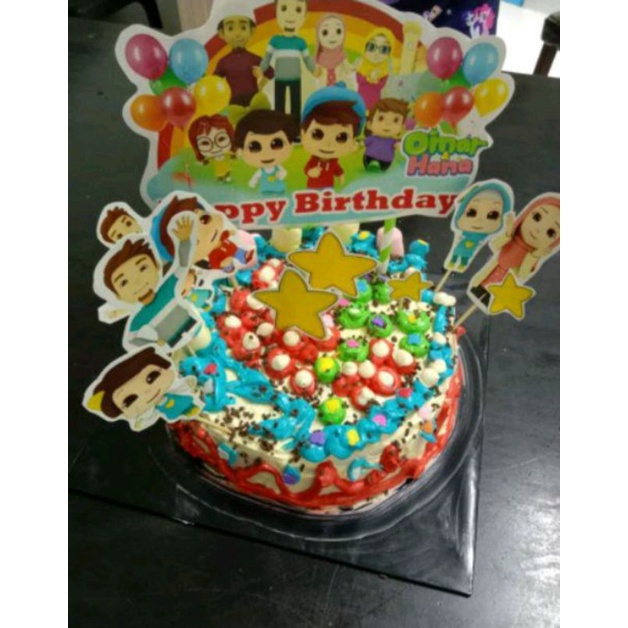 topper cake only merdeka barbie frozen upin ipin mickey omarhana ...