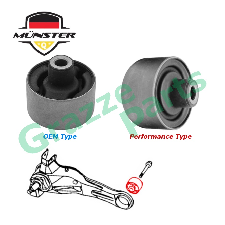 Münster Rear Trailing Arm Bush for Proton Gen 2 Persona Waja Wira ...