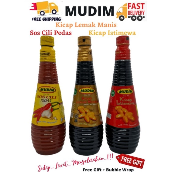 🔥READY STOCK🔥 MUDIM KICAP ISTIMEWA, KICAP LEMAK MANIS & SOS CILI PEDAS ...
