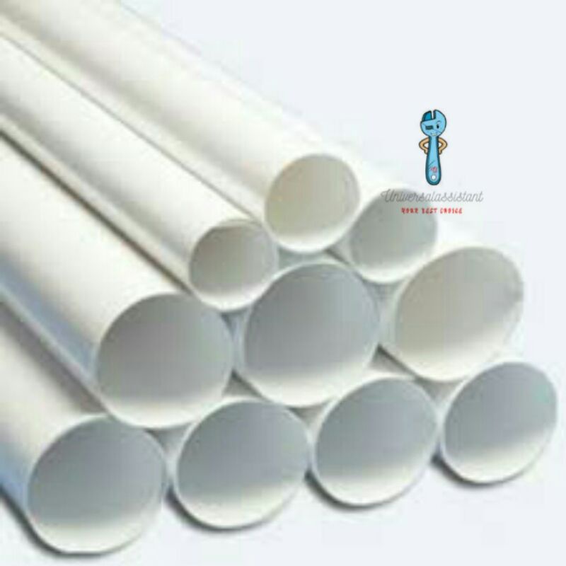 UPVC Pipe 4” 100mm 6” 155mm | PVC White Class O | Pipe Air Plastik Putih | Shopee Malaysia