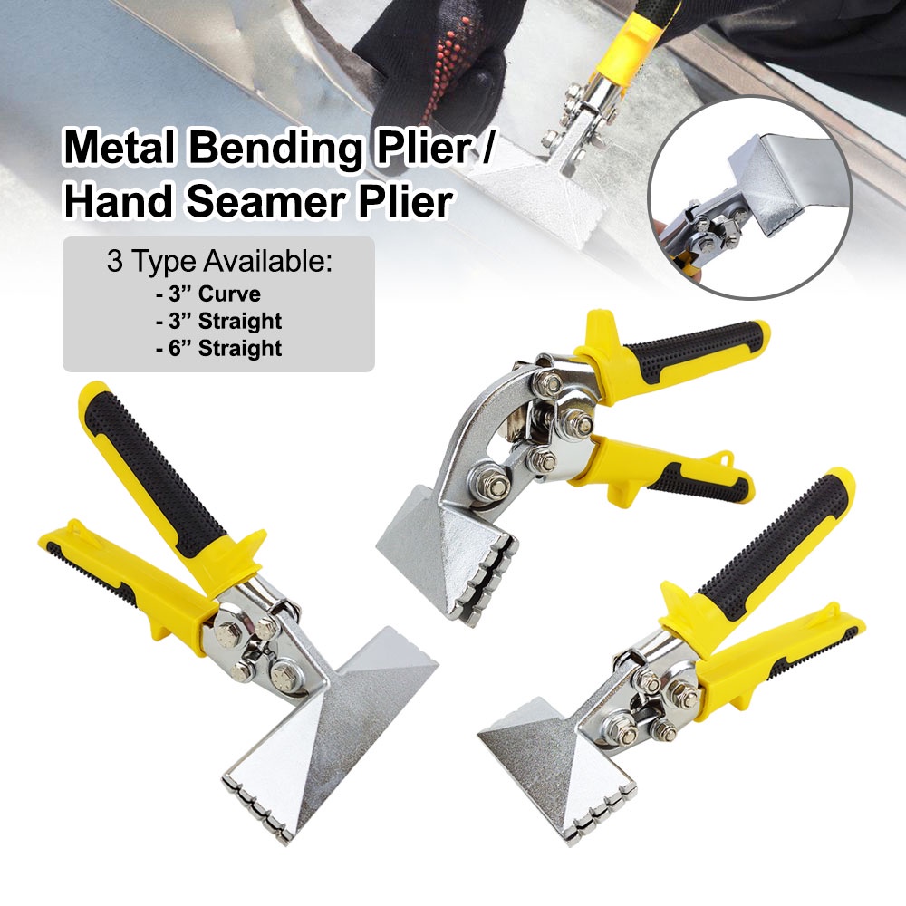 Metal Bending Plier 75mm/150mm Elbow Off-set Straight Wide Flat Jaw ...