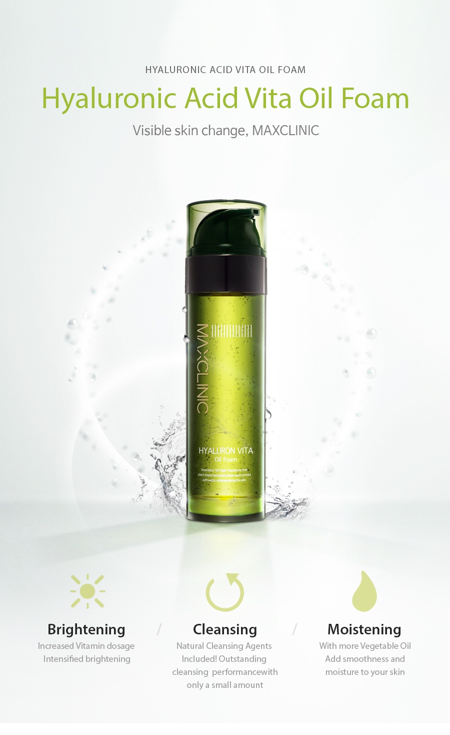 MAXCLINIC Hyaluron Vita Oil Foam Cleanser Travel Kit (5g x 11ea ...