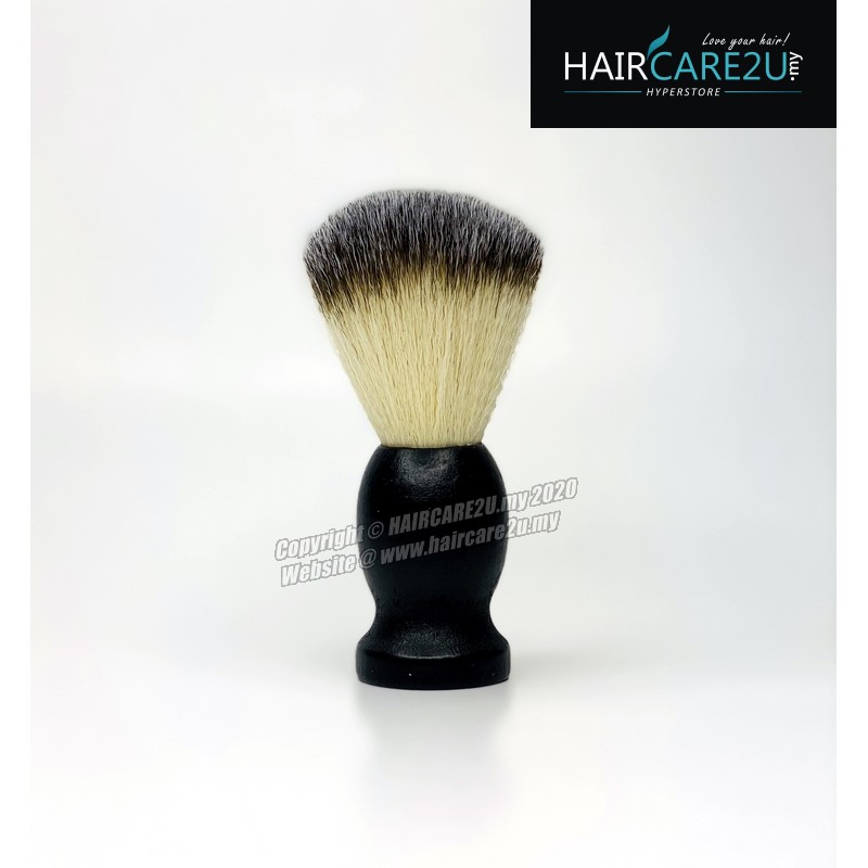 Barbershop Black Wooden Mustache Soft Neck Face Duster Badger Brush ...