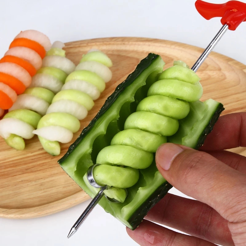 Practical Stainless Steel Spiral Cucumber Coiler Peeler / Creative ...