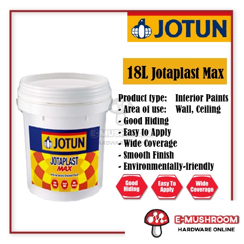 18L Jotun Paint Jotaplast Max Interior Acrylic Emulsion Paint | Shopee ...
