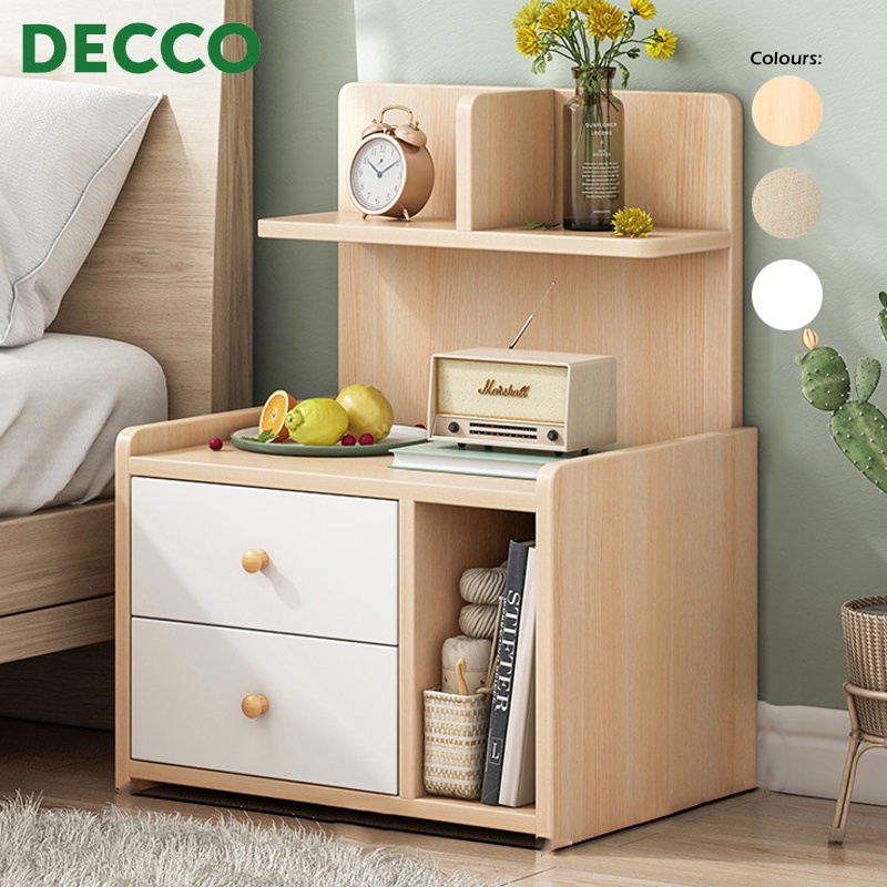 Decco Mini Storage Cabinet Bedside Table Bedroom Side Table Minimalist ...