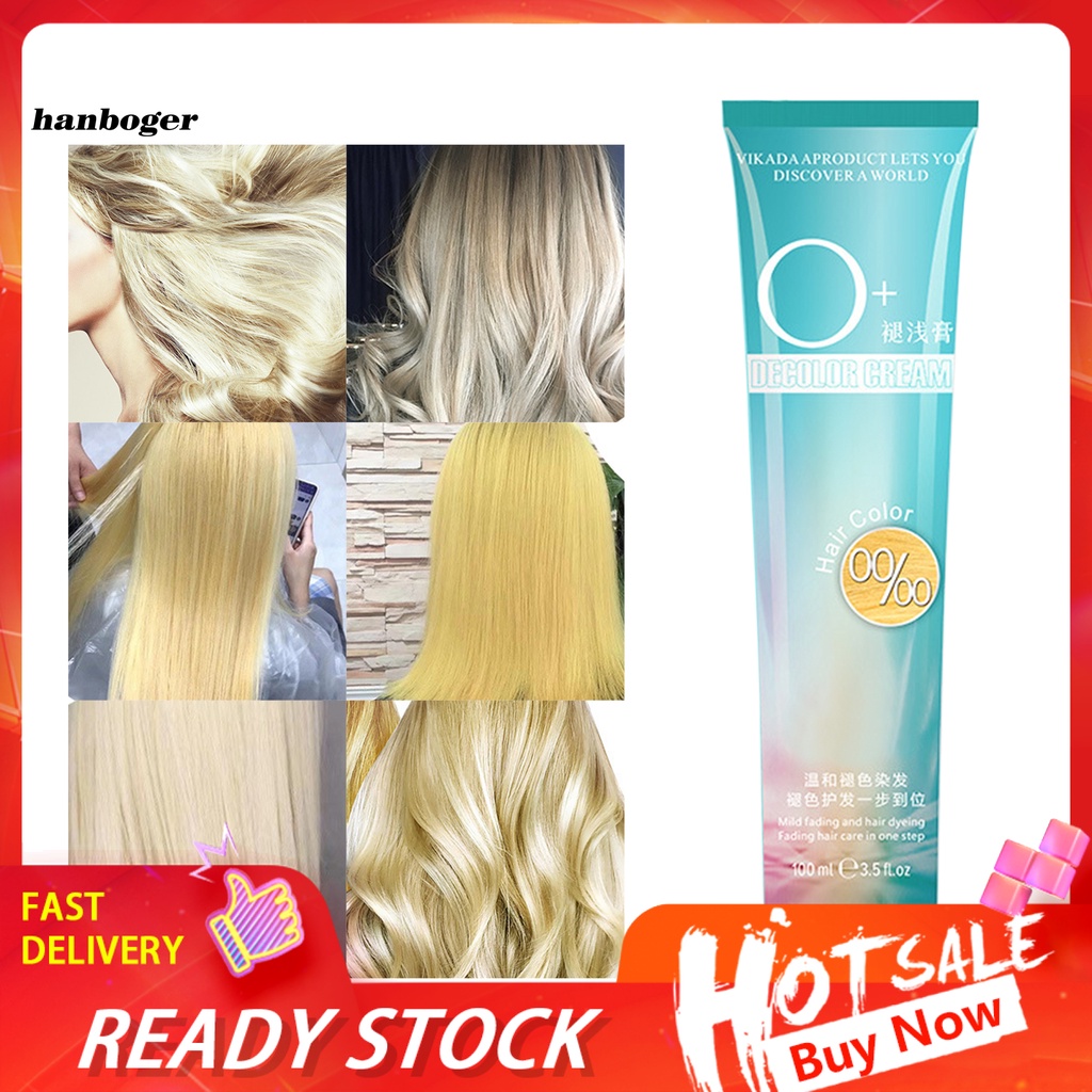 Han_ Natural Extract Hair Bleach Hair Fading Bleach Color Hair Dye ...