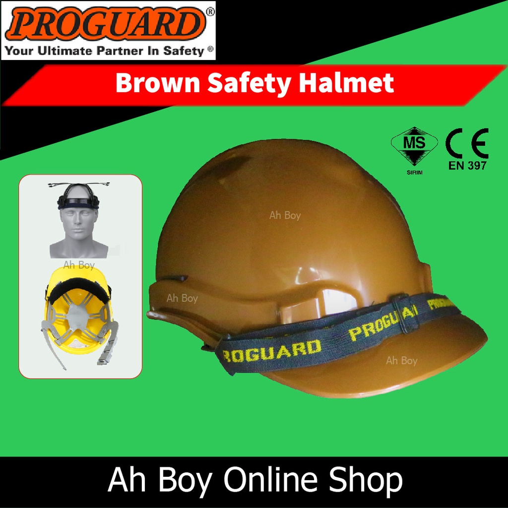 Proguard Industrial Safety Helmet (Sirim Certified) / Yellow White ...