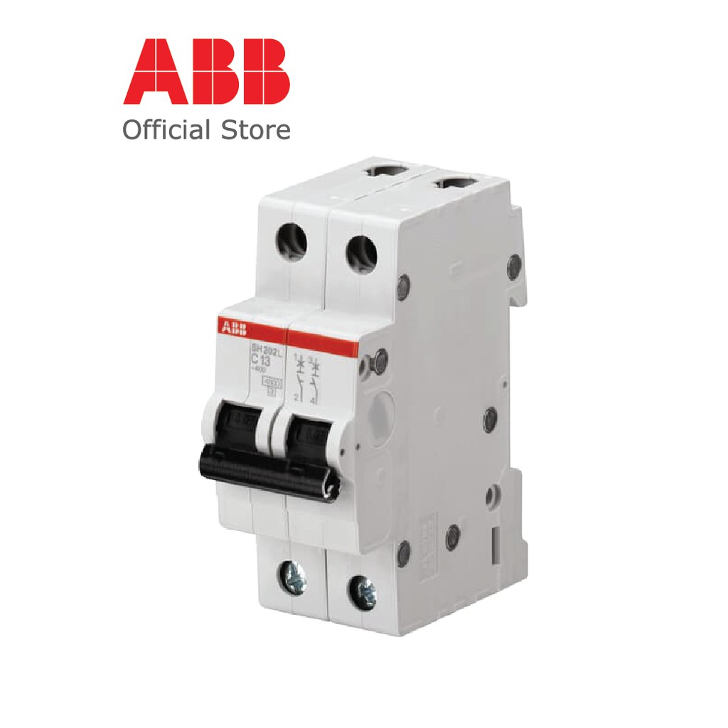ABB 4.5kA MCB SH202L 6A, 10A, 16A, 20A, 25A, 32A, 40A | 2 POLE (2P) | C-CURVE | Shopee Malaysia