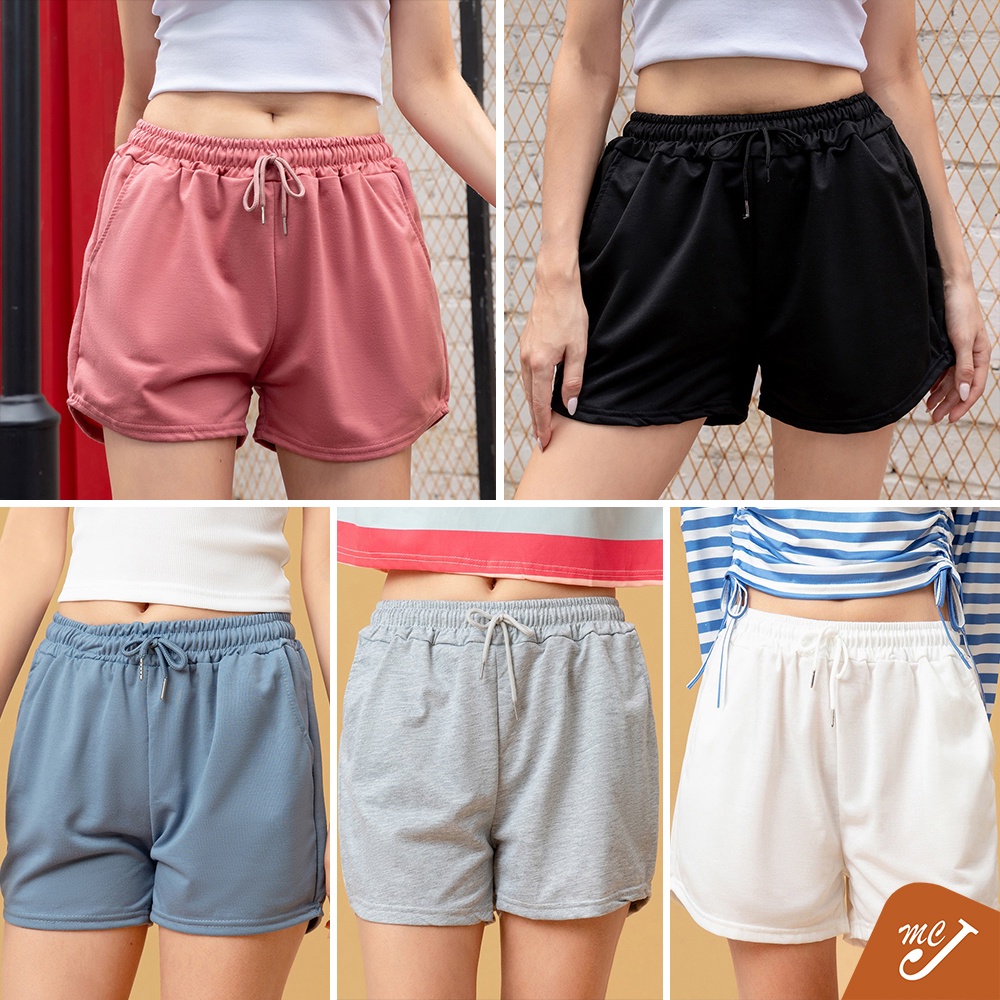 McJoden - NORA Casual Solid Drawstring Women Shorts | Shopee Malaysia