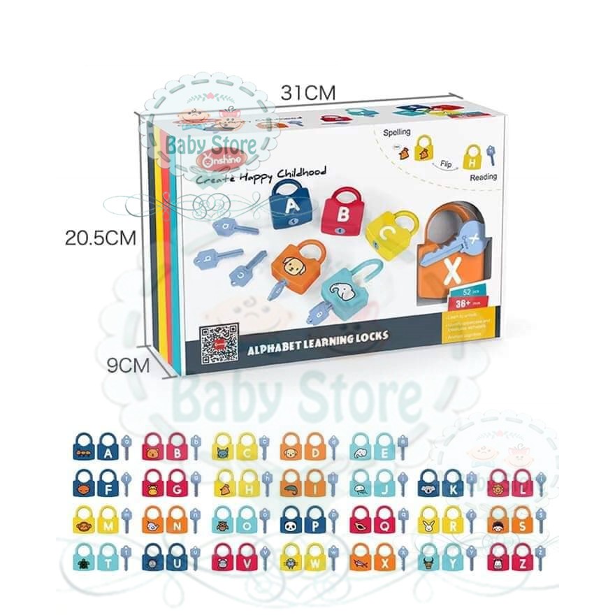 ALPHABET LEARNING LOCKS / Number LEARNING LOCKS | Shopee Malaysia