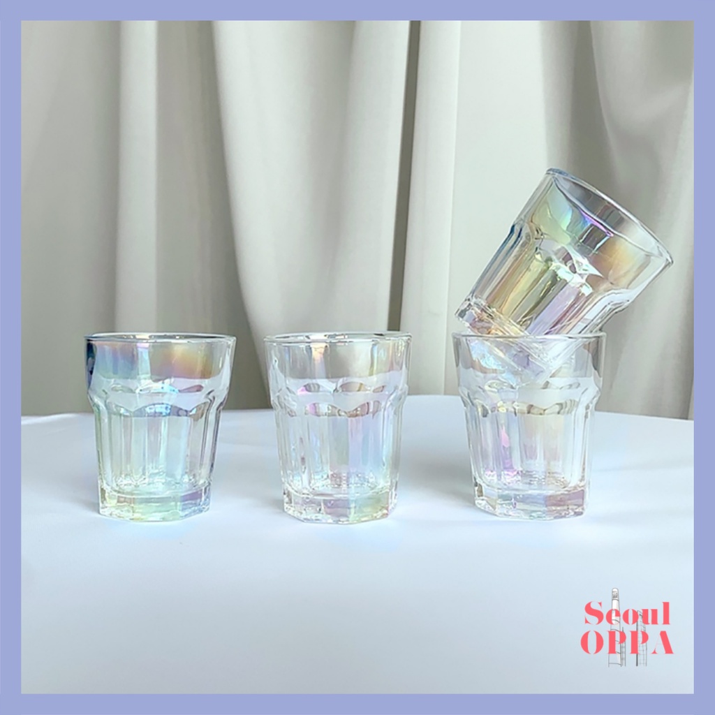 Hologram Soju Glass 4 PCS Set Aurora Jinro Shot Cup Mini Sake Bomb ...