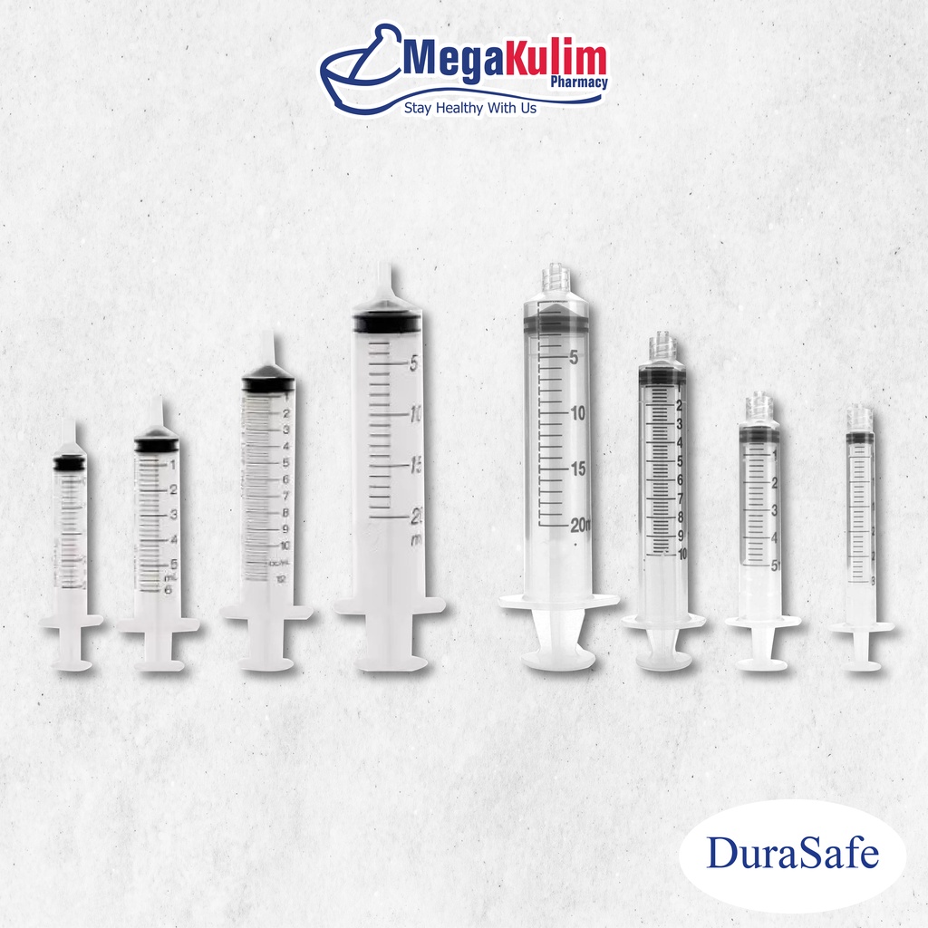 Durasafe Disposable Syringe Without Needle Luer Slip / Luer Lock (3mL / 5mL / 10mL / 20mL ...