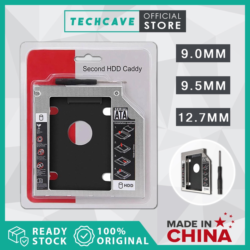 (Ready Stock) Universal 2.5" SSD HDD SATA Aluminium Caddy - 9.0MM / 9 ...
